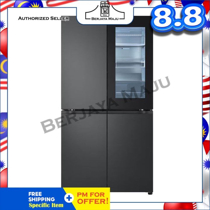 LG Nett 601L French Door Inverter Refrigerator GC-V24FFCHB (Essence ...