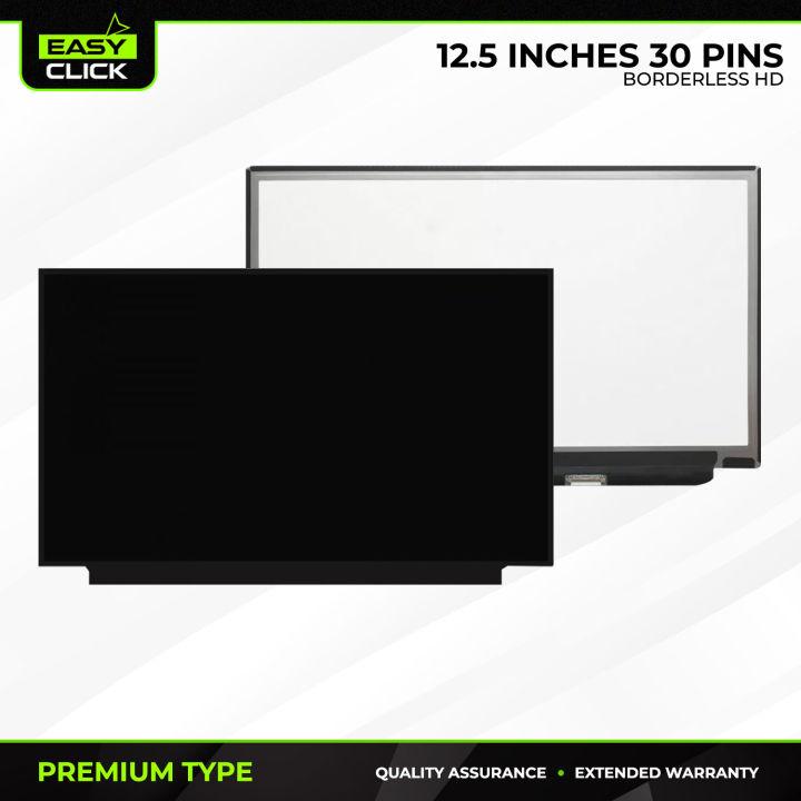 Laptop LCD Screen 12.5 inches 30 Pins HD 1366 x 768 Borderless | Lazada PH
