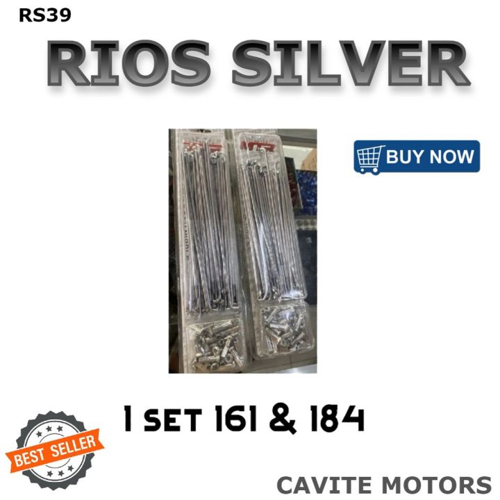 HONDA XR150 L ORIGINAL RIOS rim silver 1 BOX 30 PCS SET rayos silver ...