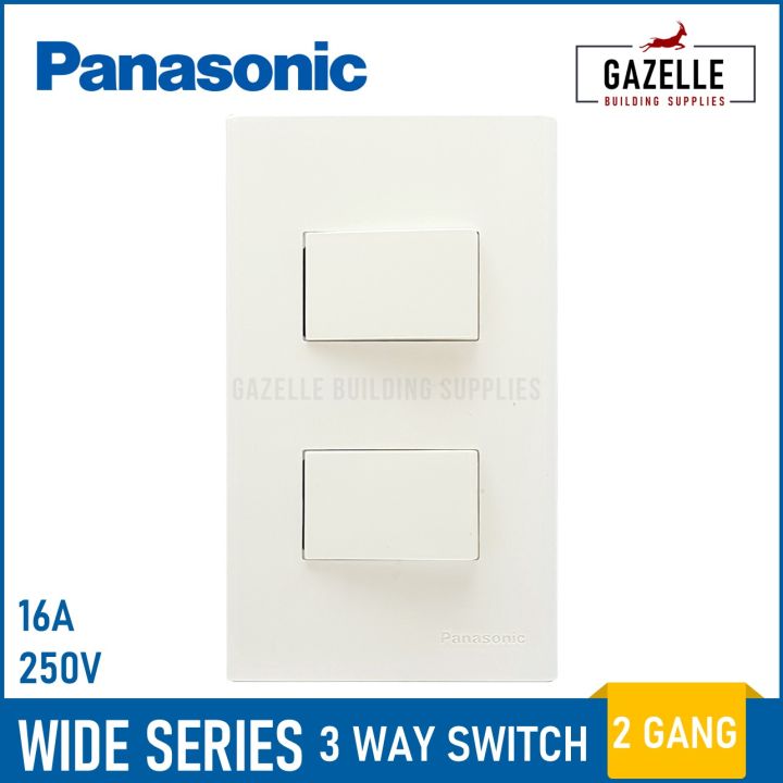 Panasonic Wide Series 3 Way Switch - 1, 2, 3 Gang or Device Only ...