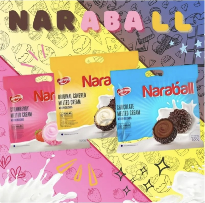 [GROSIR!!] Naraya Wafer Ball NARABALL 1 Dus isi 18 Bag 300gr - Grosir ...