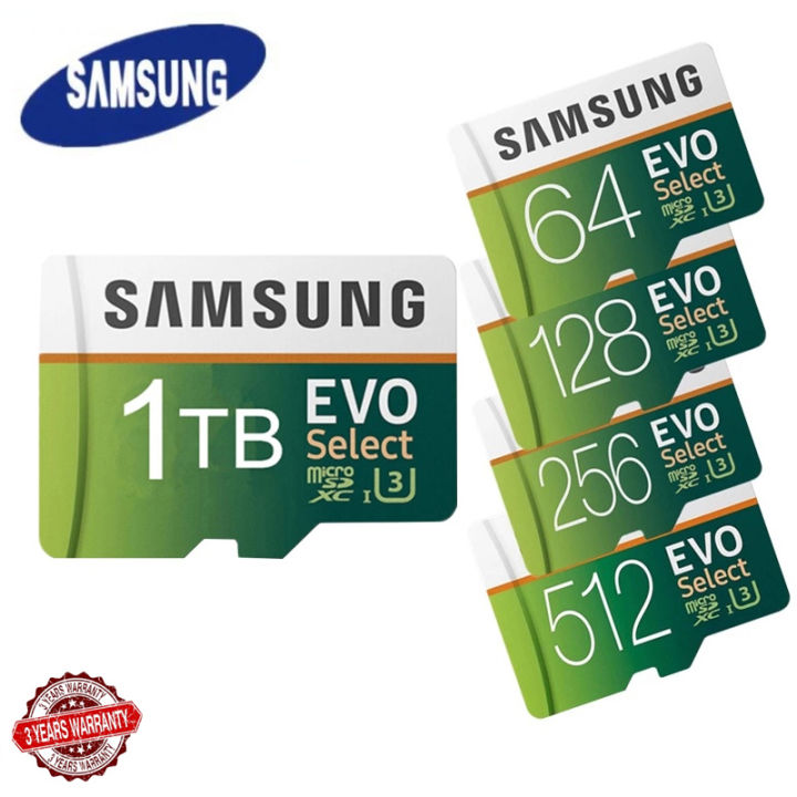 【COD】SAMSUNG EVO SD Memory Card 1TB 512GB 256GB 128GB 64GB 32GB C10 A2 ...