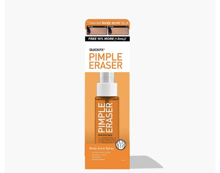 QUICKFX Pimple Eraser Body Acne Spray 30ML | Lazada PH