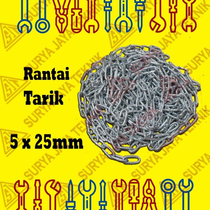 PROMO- RANTAI TARIK KATROL PER 5 MTR / PULL CHAIN FOR CHAIN BLOCK ...
