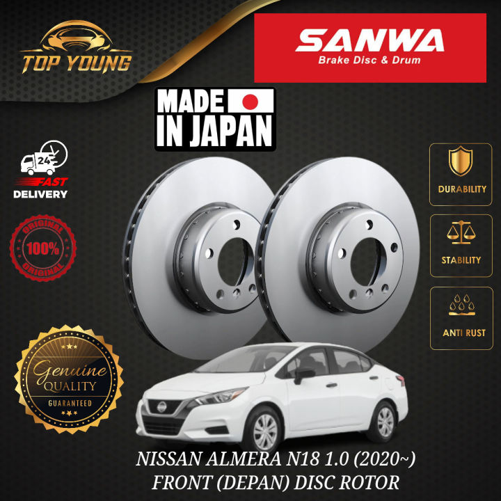 NISSAN ALMERA N18 1.0 [2020~] FRONT (DEPAN) DISC ROTOR SANWA PLATE ...