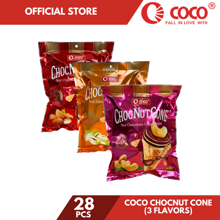 COCO Nut Chocolate Crisp Cones |Choc Cone Nuts 300g |Cashew/pistachio ...