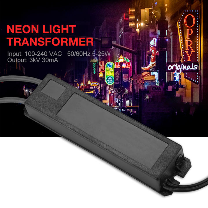 HB-C02TE 3KV 30mA 5-25W Power Supply for Glass Neon Sign Electronic ...