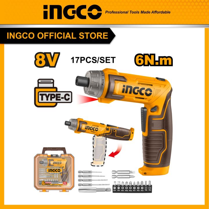INGCO ไขควงไร้สาย 8V CSDLI08025 | Lazada.co.th