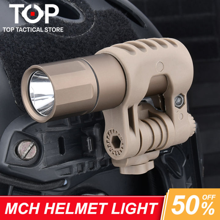 Cloud Defens Tactical MCH Micro Flashlight Handheld Helmet Weapon Mini ...