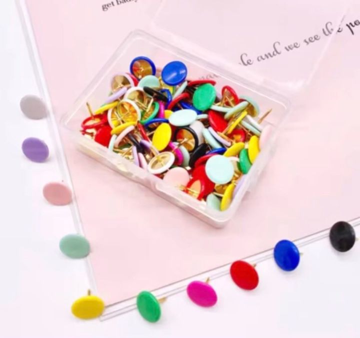Home Office Colorful Drawing Pins Cork Board Push Pin Tumbtacks Office ...