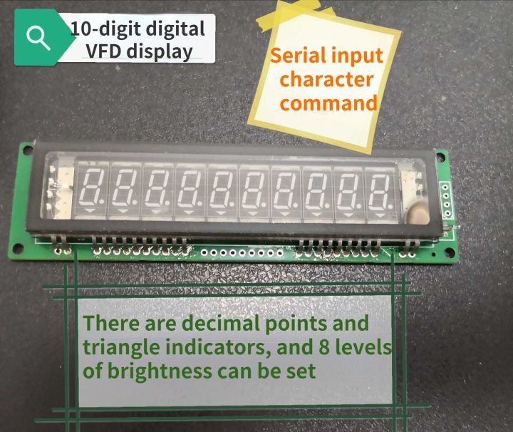 Serial Port Vfd Display Module Vfd Display 10 Digit Digital Display Vfd Screen Serial Data Input
