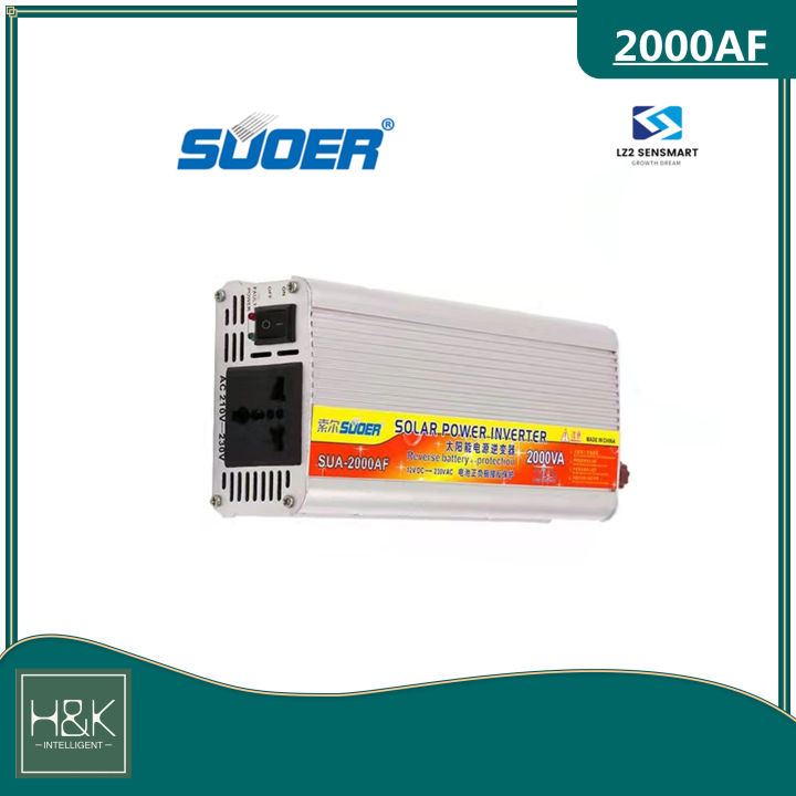SUOER SUA-2000A 2000VA DC 12V to AC 220V Solar Power Inverter | Lazada ...