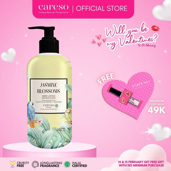 CARESO - Body Lotion - Jasmine Blossom 300ML | Lazada Indonesia