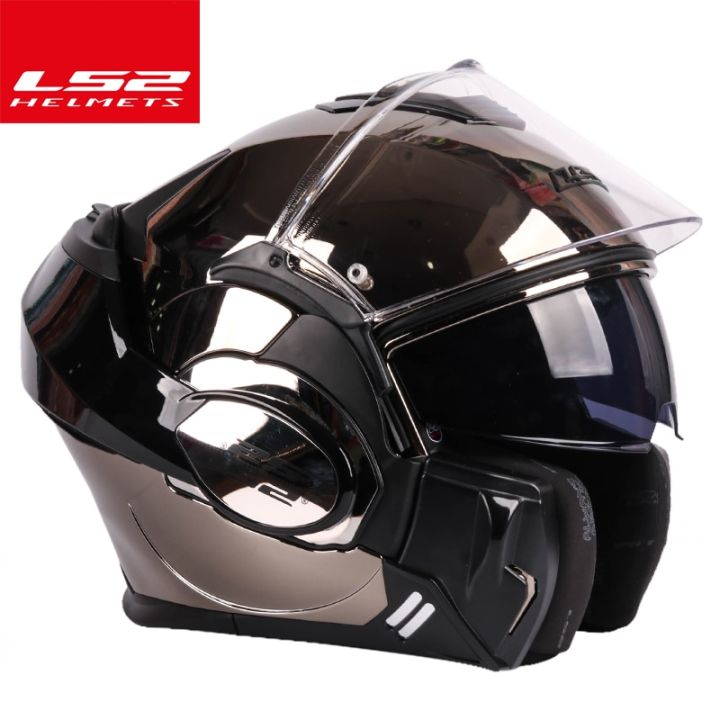 LS2 FF399 Flip up double lens helmet ls2 Valiant motorcycle helmets ...