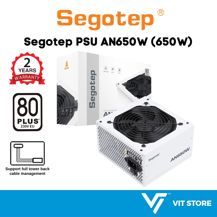 SEGOTEP AN650W 80+ Plus White (650W) Non Modular ATX Power Supply Desktop PSU | Lazada