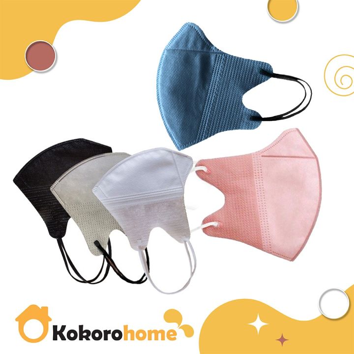 KOKORO 3D Face Mask Adult Earloop Face Mask Premium Face Mask Kokoro 3D ...
