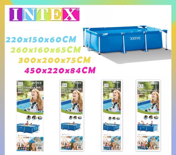 Free shippingSpot INTEX Steel Frame Swimming Pool Swimming Pool Family ...