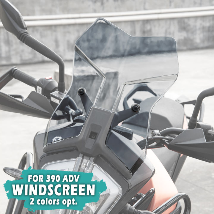 AMARK Motorcycle Windshield Airflow Wind Deflector Protector Windscreen ...