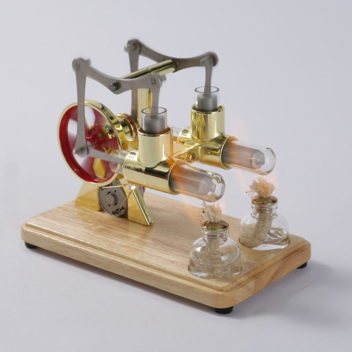 [Ganlitong] Stirling Engine Model Scientific Physical Model Golden Two ...