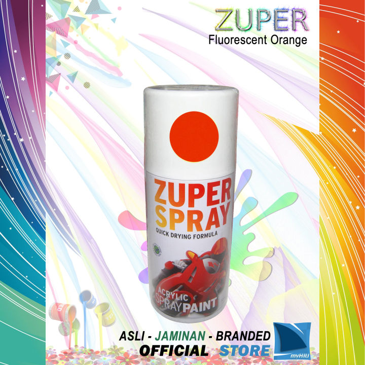 Cat Semprot Warna Jingga Oren Fosfor Stabilo 150cc / Fluorescent Orange ...