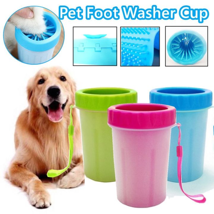 Dog Paw Cleaner Cup Soft Silicone Combs For Small Large Dogs Feet ...