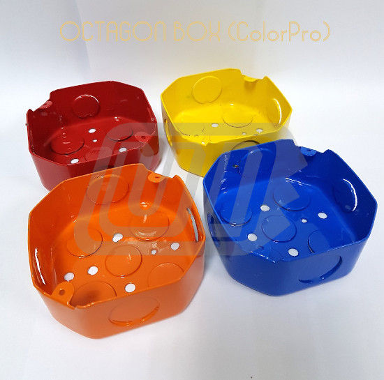 อ๊อกตากอนบ๊อกซ์ ตื้น ทำสีฝุ่นอบ 1 ใบ Octagon Box Shallow color 1 Ea ...