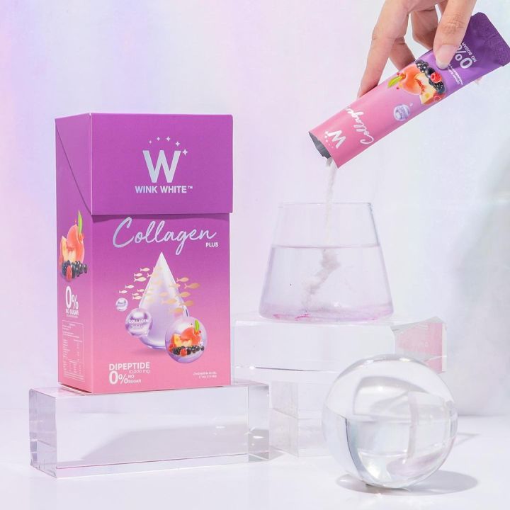 W Pure Collagen PLUS by wink white ' 1box 7sachet | Lazada