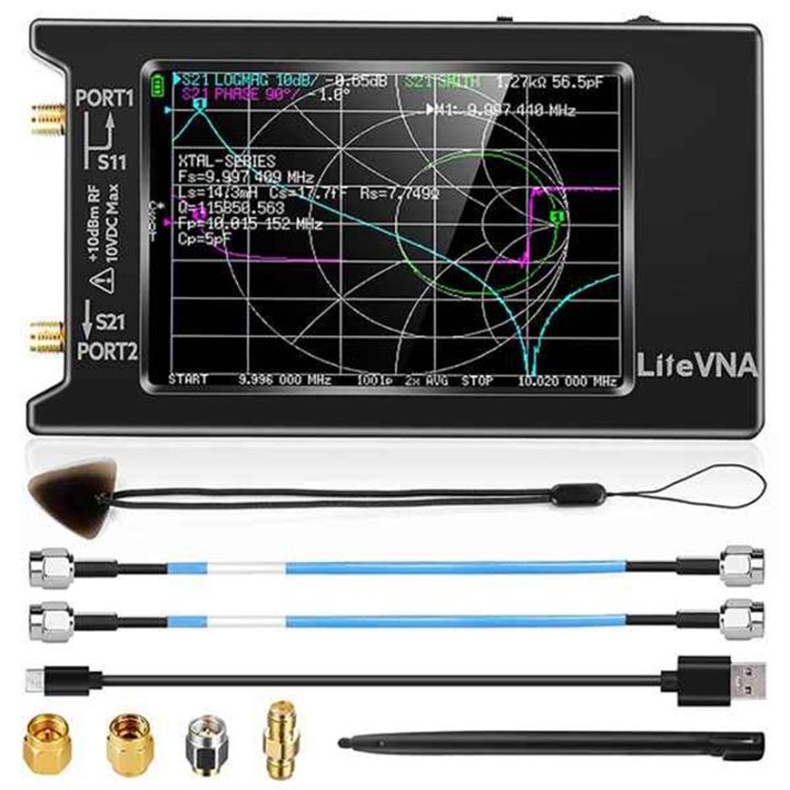 NanoVNA 50KHz-6.3GHz Vector Network Antenna Analyzer Vector Network ...