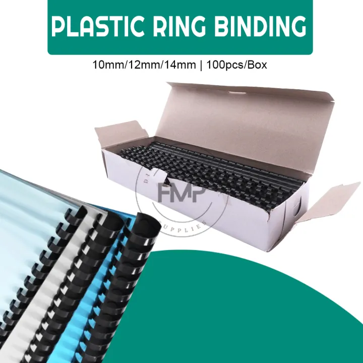 FMP Plastic Ring Binding Black A4 Size (100 pcs per pack) | Lazada PH