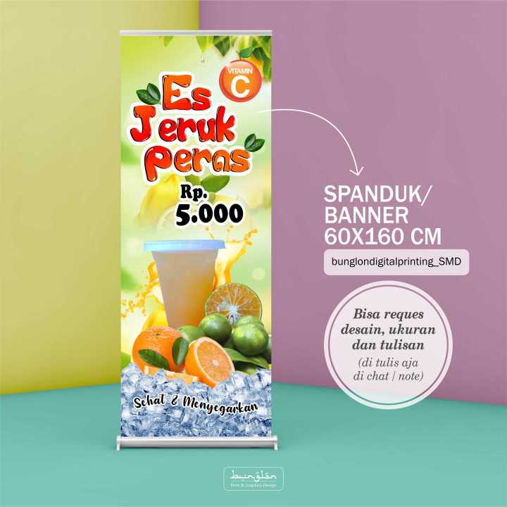 Spanduk, Banner Berdiri Es Jeruk Peras Keren | Lazada Indonesia