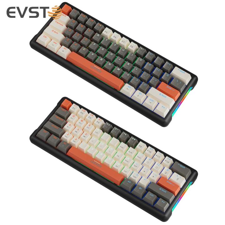Wireless Mechanical Gaming Keyboard 61 Keys Mini Office Keyboard RGB ...