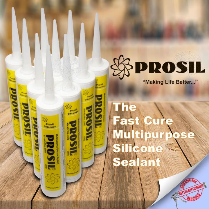Original prosil multipurpose sealant clear neutral cure. Color ( Clear ...