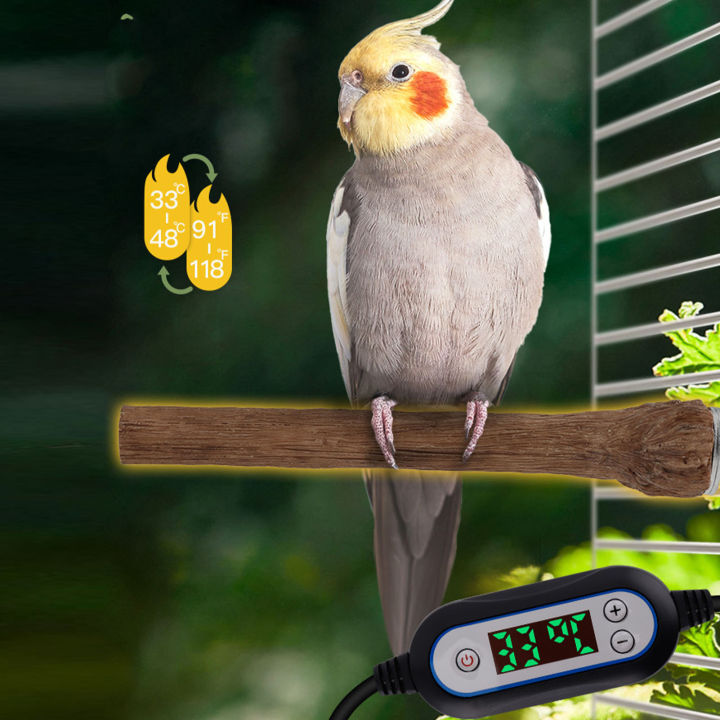 Bird Heater Perches Fast Heating Resin Bird Cage Heated Perches for ...