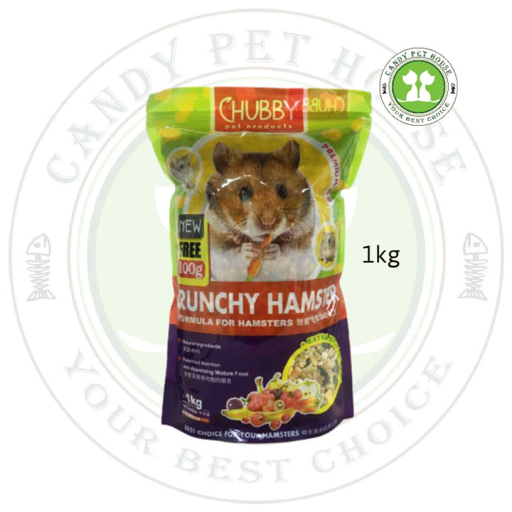 Chubby Pet Products Crunchy Hamster Food (Formula for hamster) 1kg ...