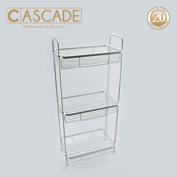 Cascade 3 Layer Aluminum Storage Rack L 29 cm x W 18 cm x H 56 cm ...