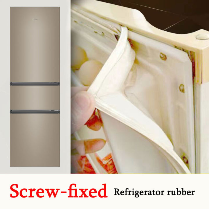 Screw-fixed refrigerator door sealing strip magnetic sealing strip ...