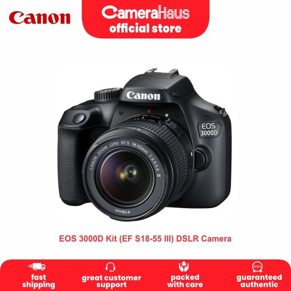 Canon EOS 3000D Kit (EF S18-55 III) DSLR Camera | Lazada PH