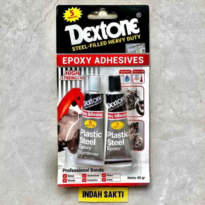 Lem Plastic Steel Epoxy / Lem Besi 5 menit Dextone | Lazada Indonesia