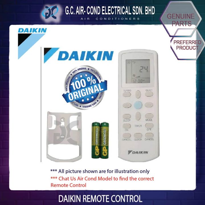 [GENUINE PARTS] ORIGINAL Daikin Wall Mounted Wireless Remote Controller ...