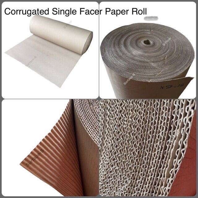 CORRUGATED SINGLE FACER PAPER ROLL/ 51” WIDTH/ SUITABLE FOR PACKING USE ...