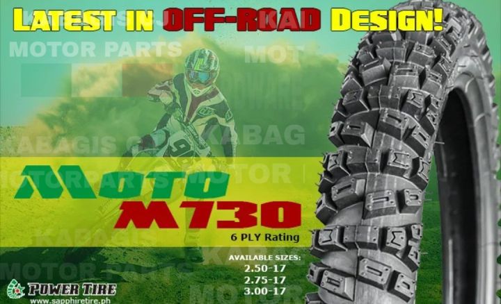 M730 POWERTIRE OFF ROAD TIRE MURANG GULONG PANG ROUGH ROADM730 3.00-17 ...