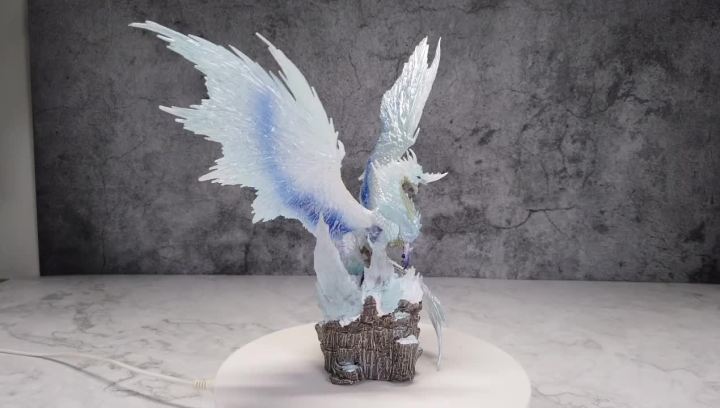Iceborne Velkhana PVC Figure Statue MHW Dragon Collection Model Toy ...