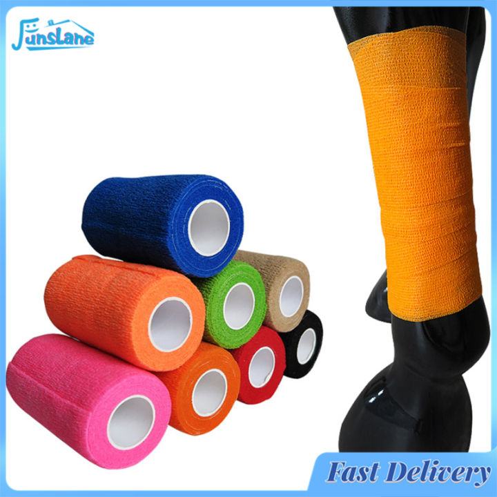 FunsLane Elastic Self Adherent Tape, Self Sticking Bandage Wrap, 4 ...