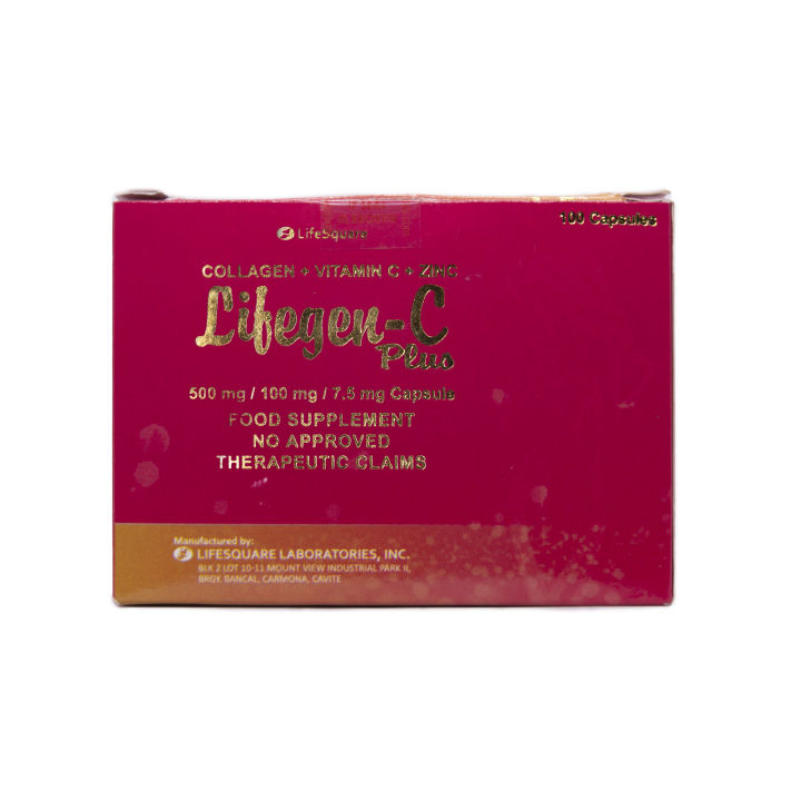 Lifegen-C Plus (Collagen + Vitamin C + Zinc) Capsules | Lazada PH