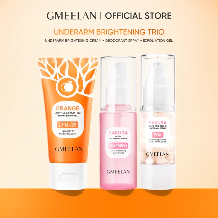 GMEELAN Underarm Cleaning Brightening Set Body Exfoliating Underarm ...