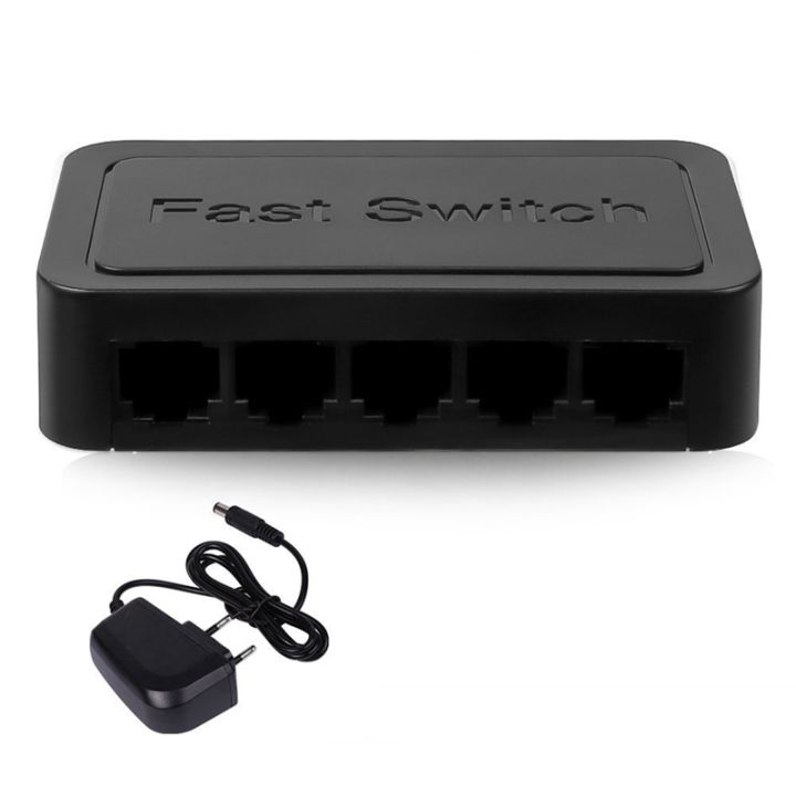 Mini 5 Port Network Switch Ethernet Switch Internet Splitter Desktop 10 ...