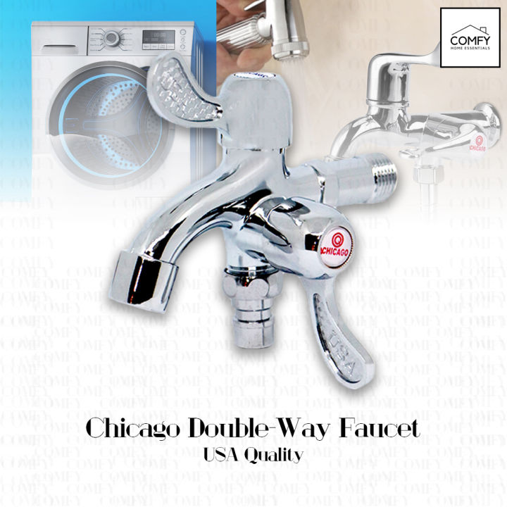 USA Quality - Chicago Brand 2-Way Faucet Washing Machine Heavy Duty Two ...
