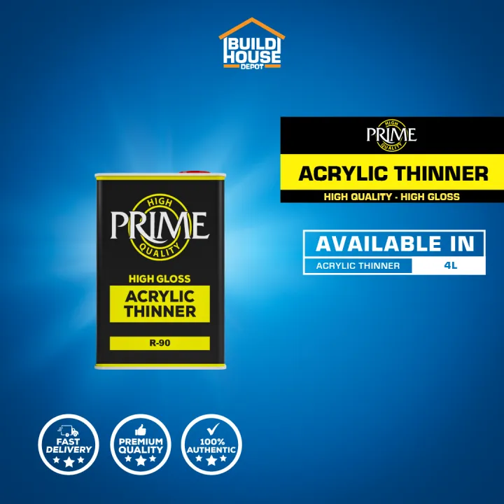 PRIME High Gloss Acrylic Thinner - 4L | Lazada PH