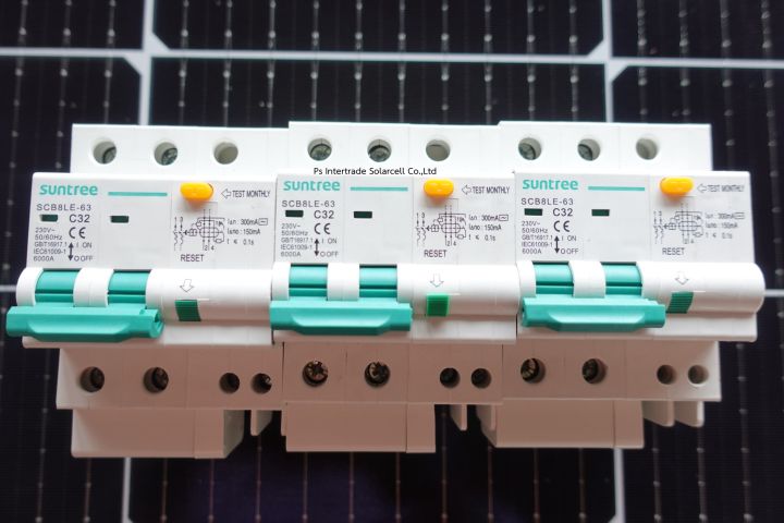 เบรกเกอร์กันดูด SUNTREE RCBO 2P 32A 300mA ขนาด 3kA 240-415V ป้องกันไฟ ...