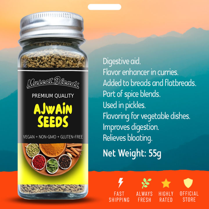 MUSCAT BLENDS AJWAIN SEEDS / CAROM SEEDS 55g | Lazada PH
